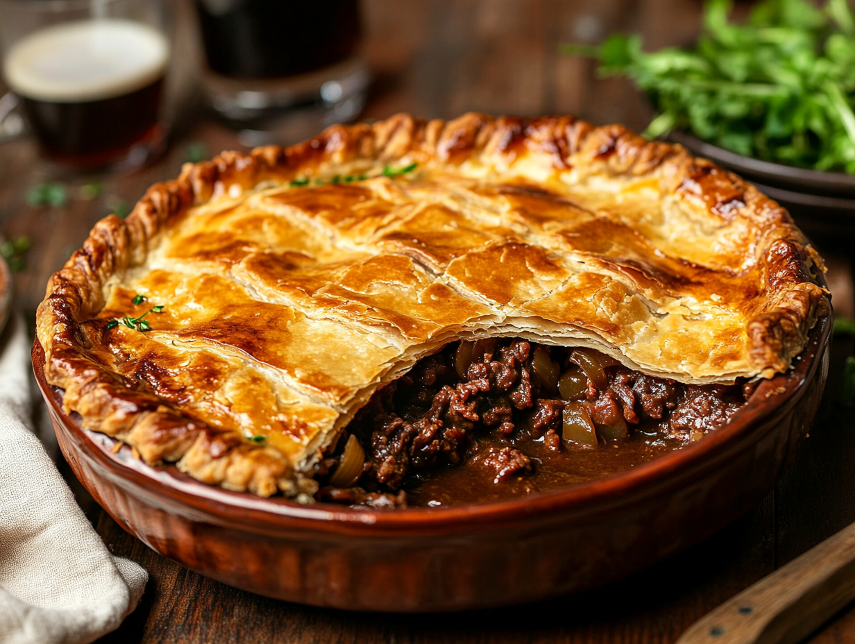 Rich and Hearty Guinness Beef Pie for Comfort Lovers