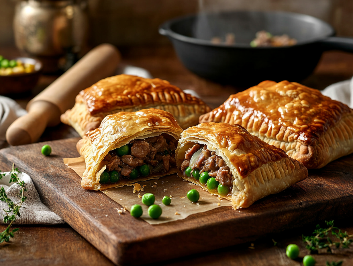 Rustic British Lamb Hand Pies with Fresh Thyme