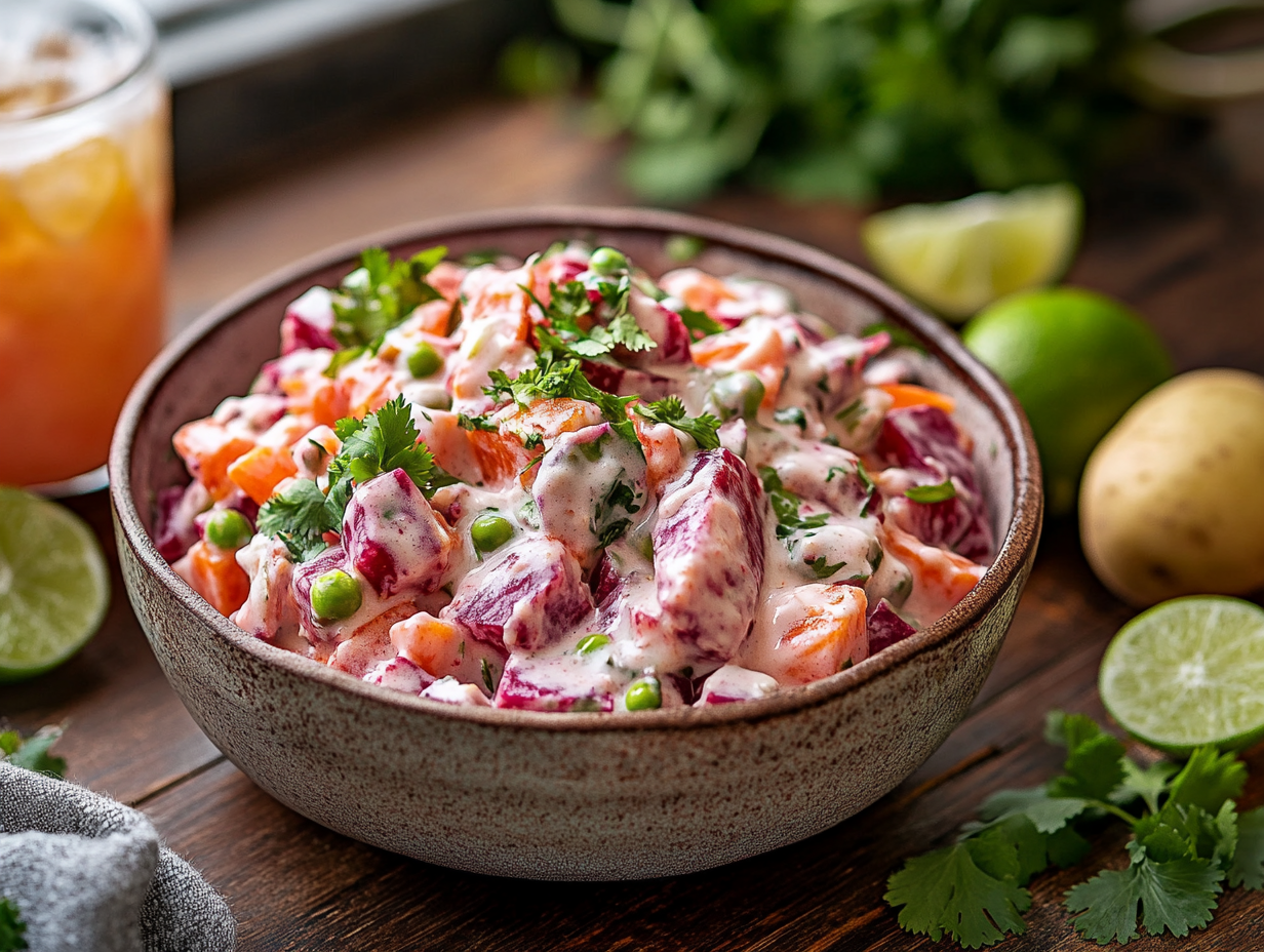 Colombian Beet Potato Salad