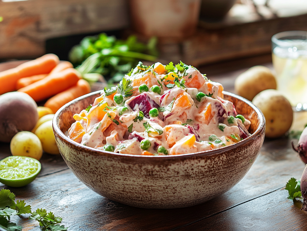 Colombian Beet Potato Salad