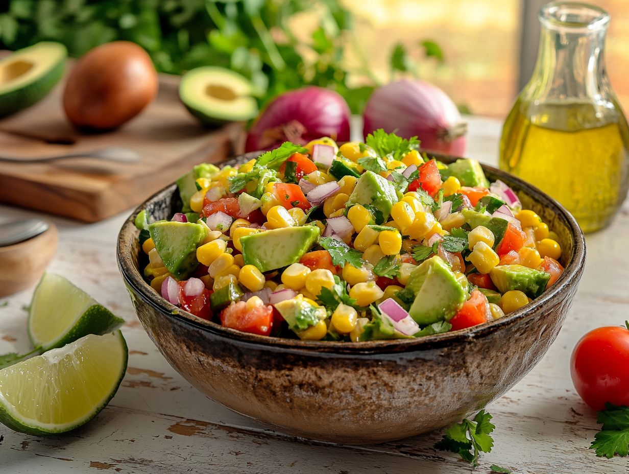 Ecuadorian Corn Avocado Salad