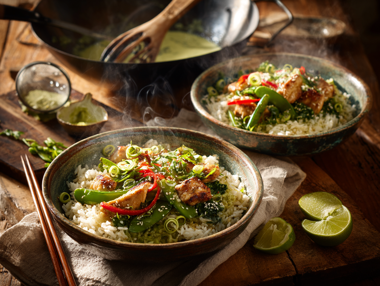 Matcha Lime Chicken Stir-Fry