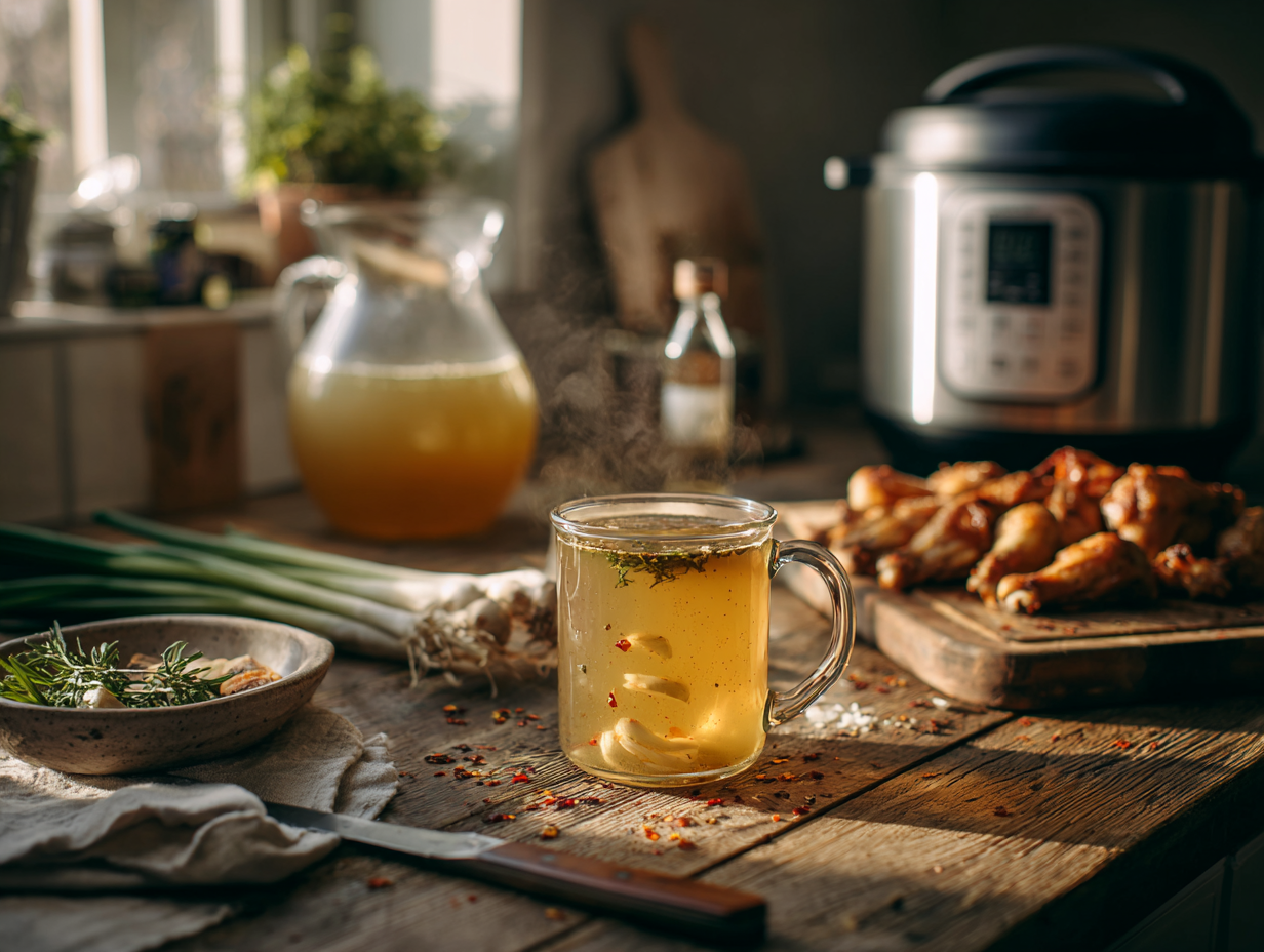 Quick Pressure Cooker Bone Broth